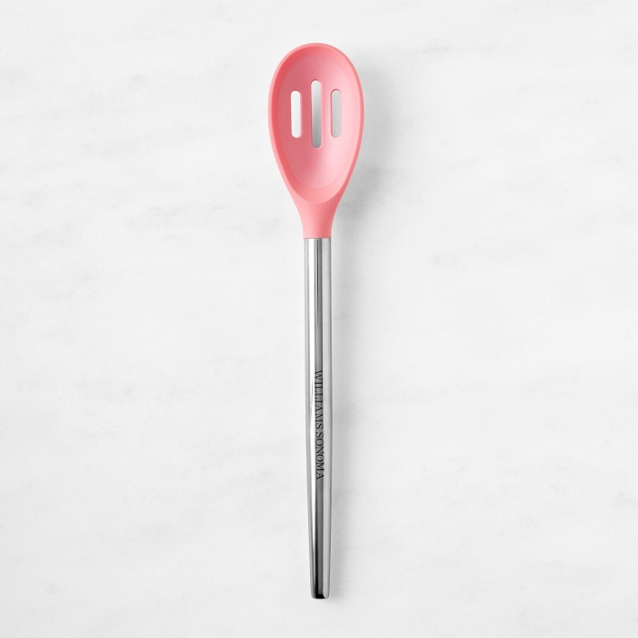 Williams Sonoma Stainless-Steel Silicone Slotted Spoon | Williams Sonoma