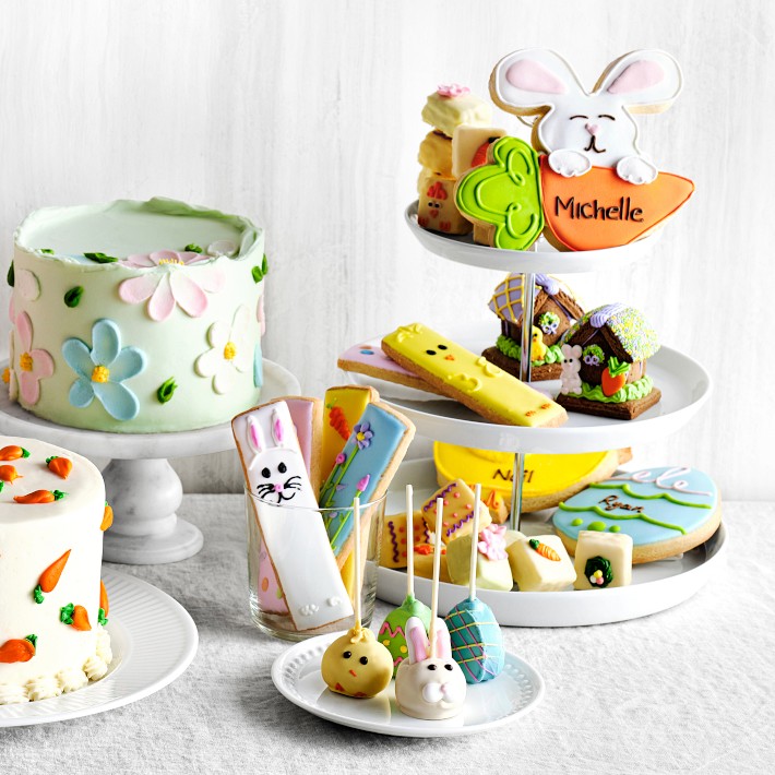 Easter Giant Personalized Assorted Sugar Cookies - Set of 3 | Williams ...