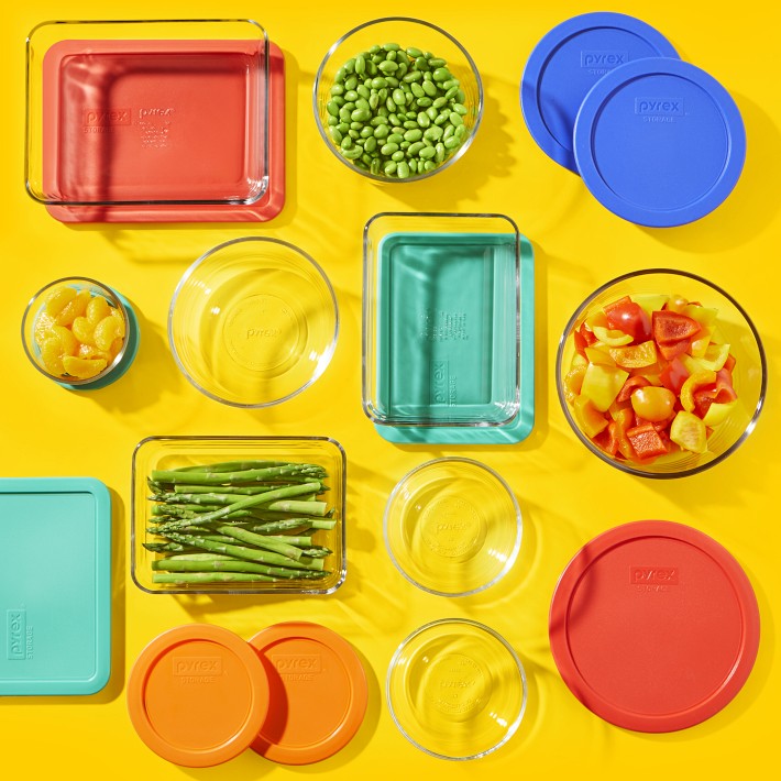 Pyrex Colored Lid Set, Set of 18 | Williams Sonoma