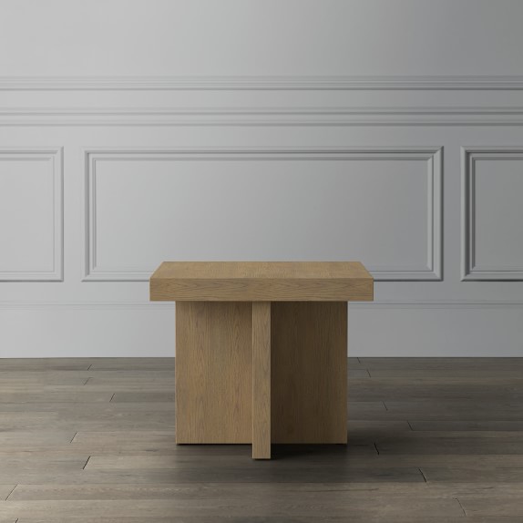 Oak Plank Side Table | Williams Sonoma