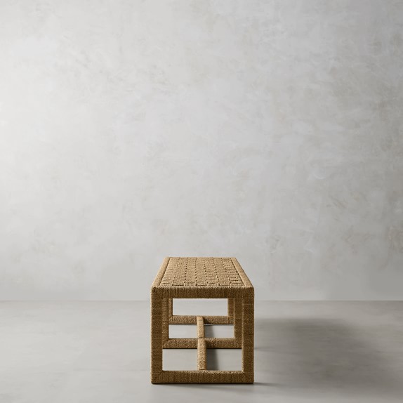 Vista Woven Backless Indoor Bench | Williams Sonoma