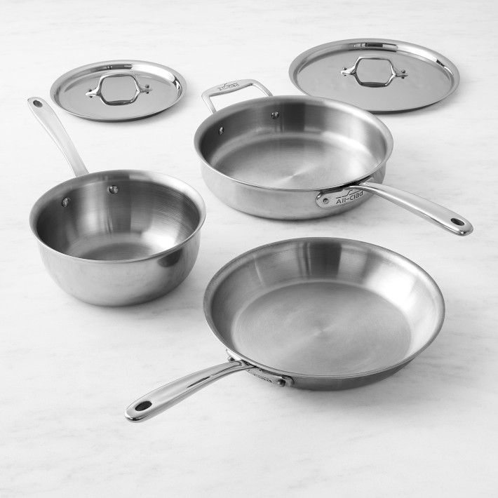 All-Clad G5 Graphite Core Stainless-Steel 5-Piece Cookware Set ...