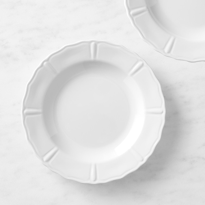 Soleil White Melamine Salad Plates, Set of 4 | Williams Sonoma