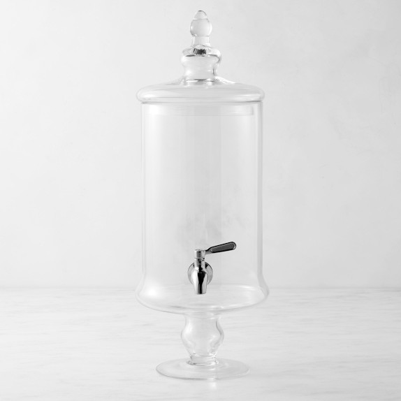 Glass Footed Beverage Dispenser | Williams Sonoma