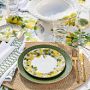 Garden Lattice Dinner Plates, Green Rim | Williams Sonoma