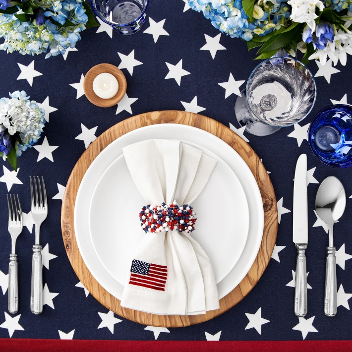 American Flag Napkins, Set of 4 | Williams Sonoma