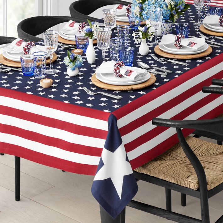 American Flag Tablecloth | Williams Sonoma