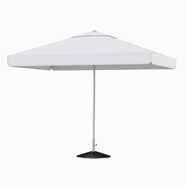 6x9' Rectangular Center Post Straight Valance Performance Umbrella with ...