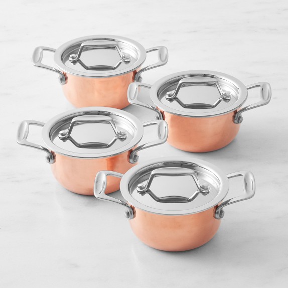 Williams Sonoma Copper Mini Cocottes - Set of 4 | Williams Sonoma