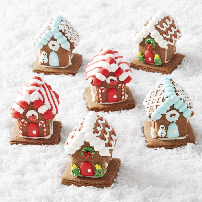 Mini Gingerbread Houses, Set of 6 | Williams Sonoma