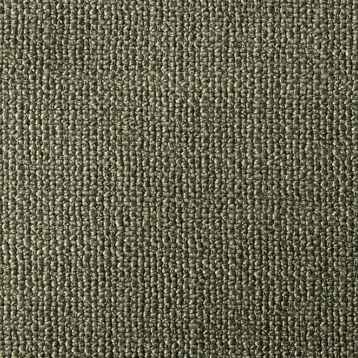 Fabric By The Yard, Performance Slub Weave, Olive | Williams Sonoma