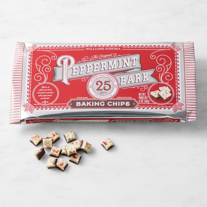 Williams Sonoma Original Peppermint Bark Baking Chips | Williams Sonoma
