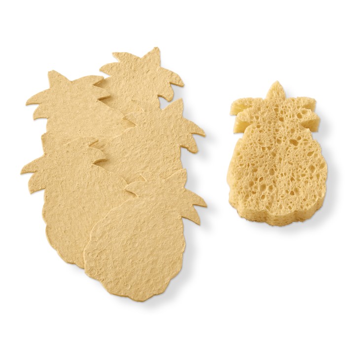 Pineapple Pop Up Sponges, Set of 6 | Williams Sonoma CA | Williams Sonoma