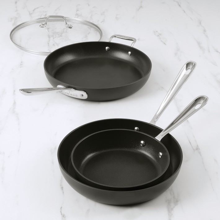 All-Clad HA1 Hard Anodized 4-Piece Fry Pan Set | Williams Sonoma
