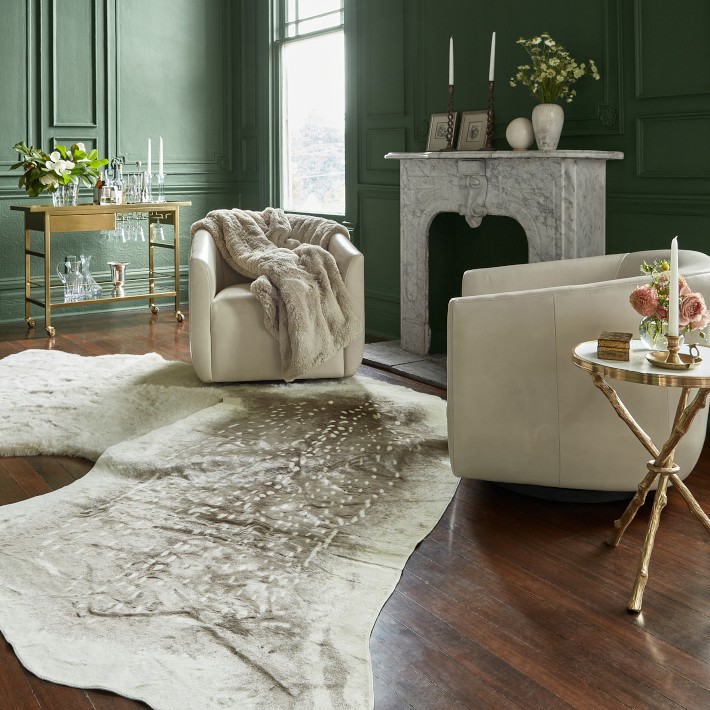Faux Deer Hide Rug | Williams Sonoma
