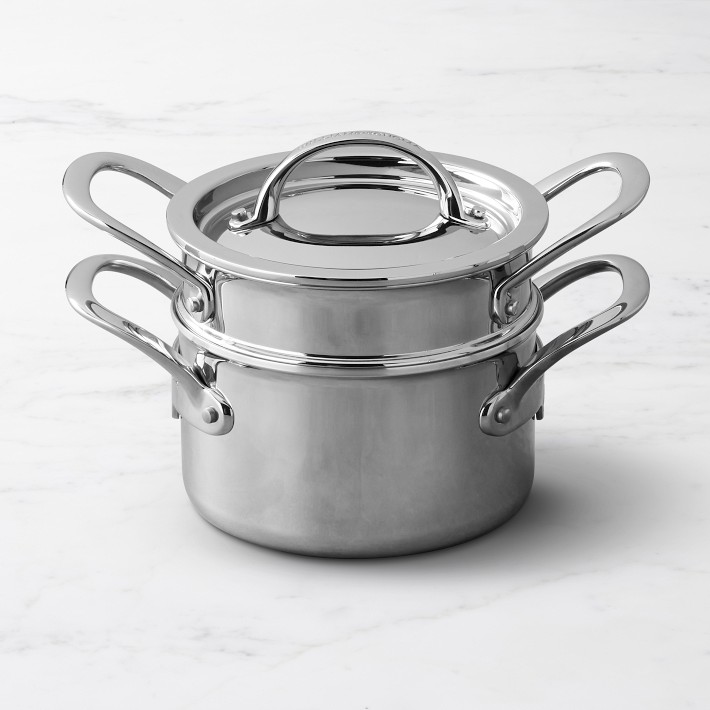 Williams Sonoma Signature Thermo-Clad® Stainless-Steel Double Boiler ...