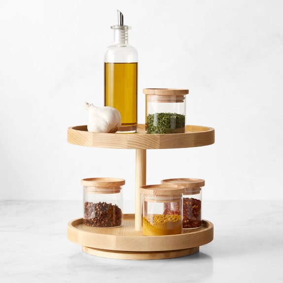 Hold Everything Two-Tier Lazy Susan, Small | Williams Sonoma