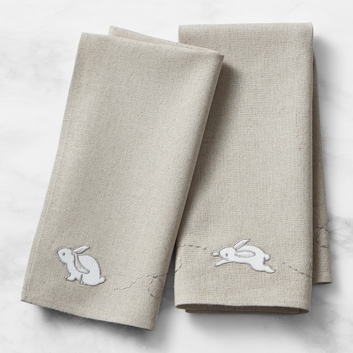 Embroidered Easter Guest Towels, Set of 2 | Williams Sonoma CA ...