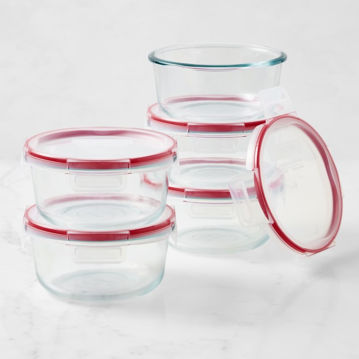 Pyrex 10-Piece Freshlock Meal Prep (4 cup Round) | Williams Sonoma CA ...