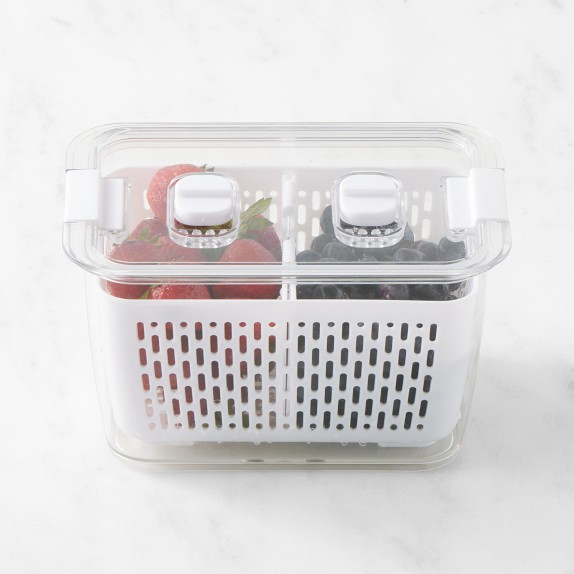 Hold Everything Fruit and Veggie Fridge Colander Storage Container ...