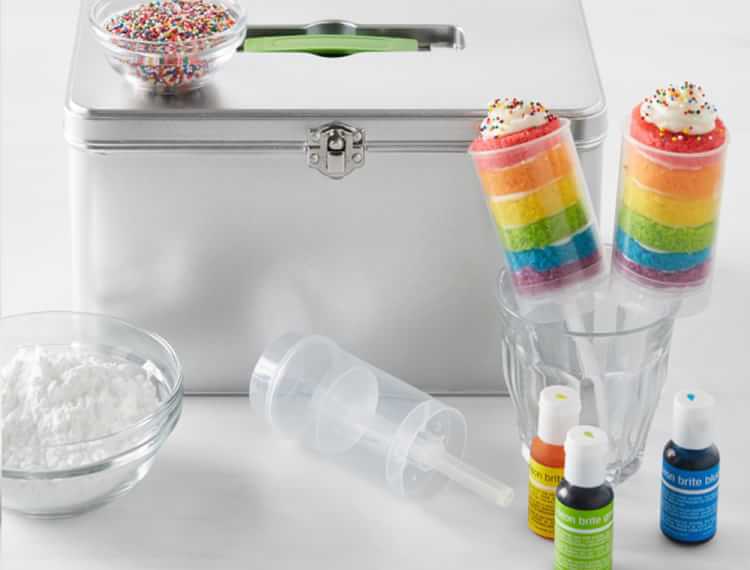 Flour Shop Rainbow Pop-Up Cake Kit | Williams Sonoma