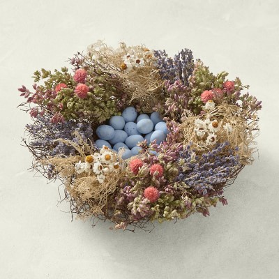 Easter Nest Spring Wreath with Truffle-Filled Eggs | Williams Sonoma