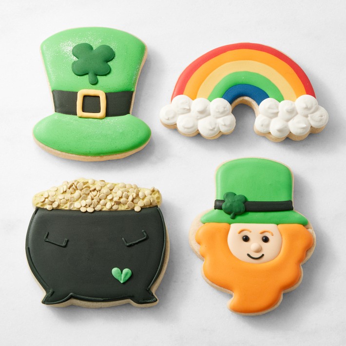 St. Patrick's Day Assorted Cookies Set, Set of 4 | Williams Sonoma