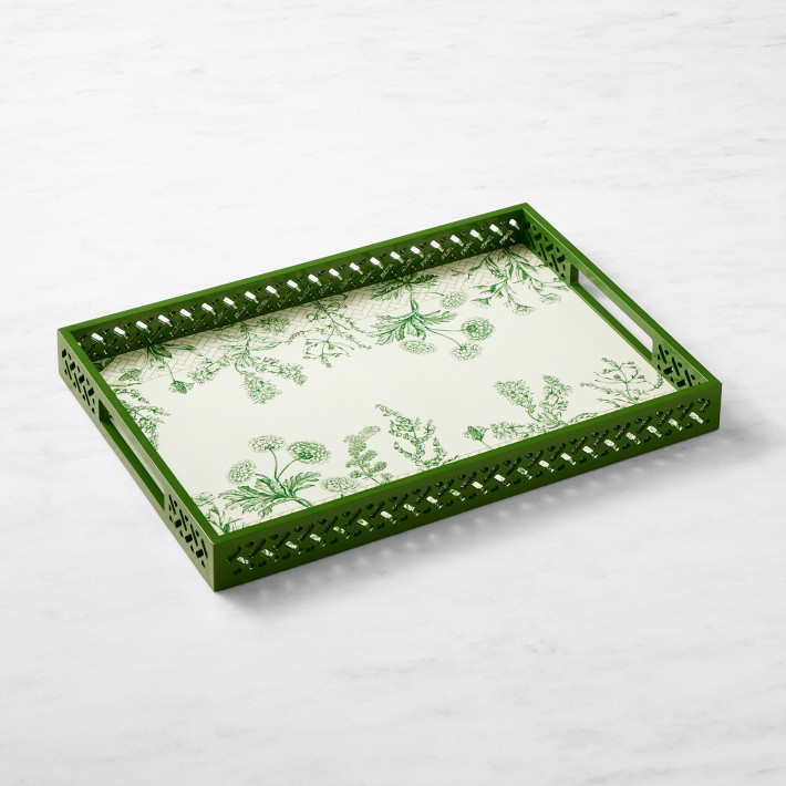 Garden Lattice Lacquer Tray | Williams Sonoma