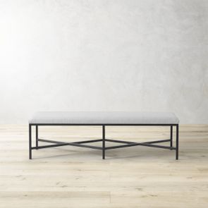 Navarro Upholstered Bench (64"-94") | Williams Sonoma