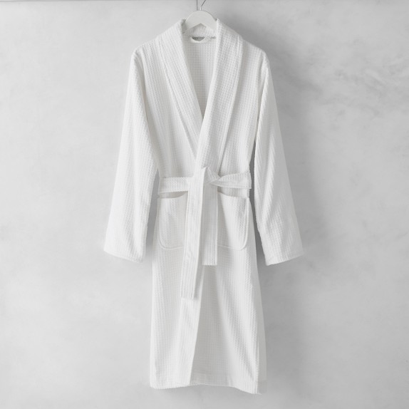 Organic Plush Waffle Velour Robe | Williams Sonoma