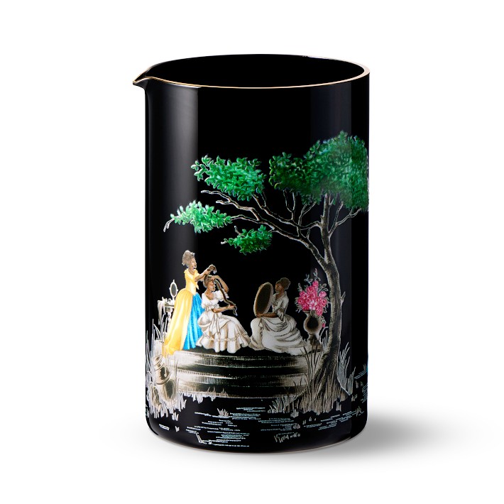 Williams Sonoma x Sheila Bridges Harlem Toile Mixing Glass | Williams ...