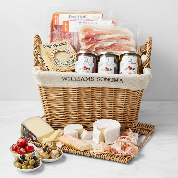 Williams Sonoma Deluxe Cheese & Charcuterie Gift Basket | Williams Sonoma