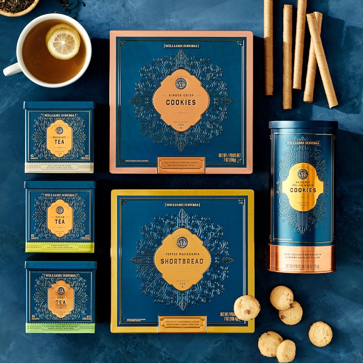 Williams Sonoma Signature Tin, Hazelnut Rolled Wafer Cookies | Williams ...