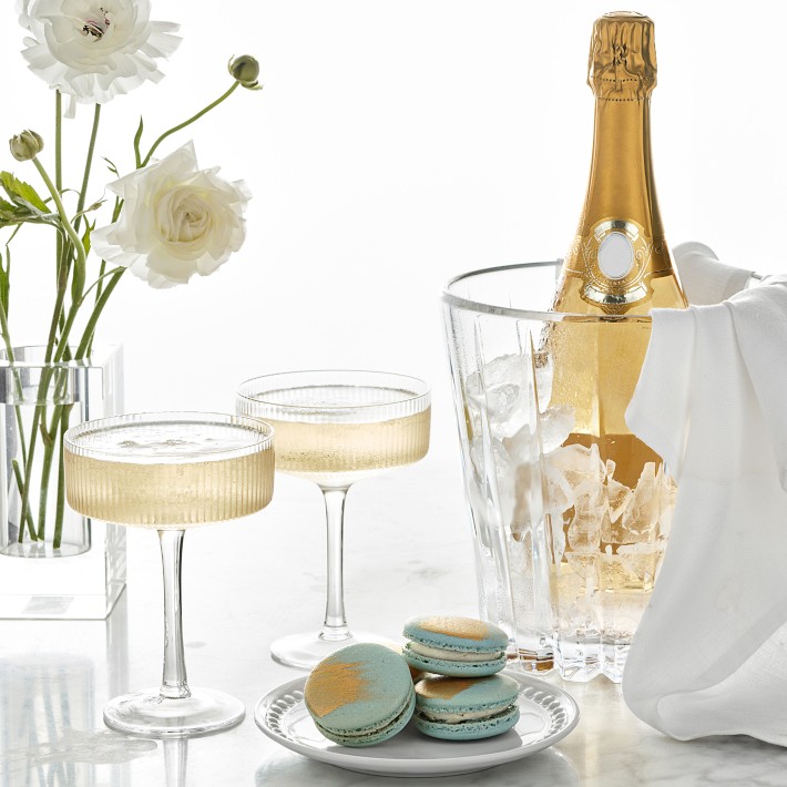 Modern Optic Coupe Glasses, Set of 4 | Williams Sonoma