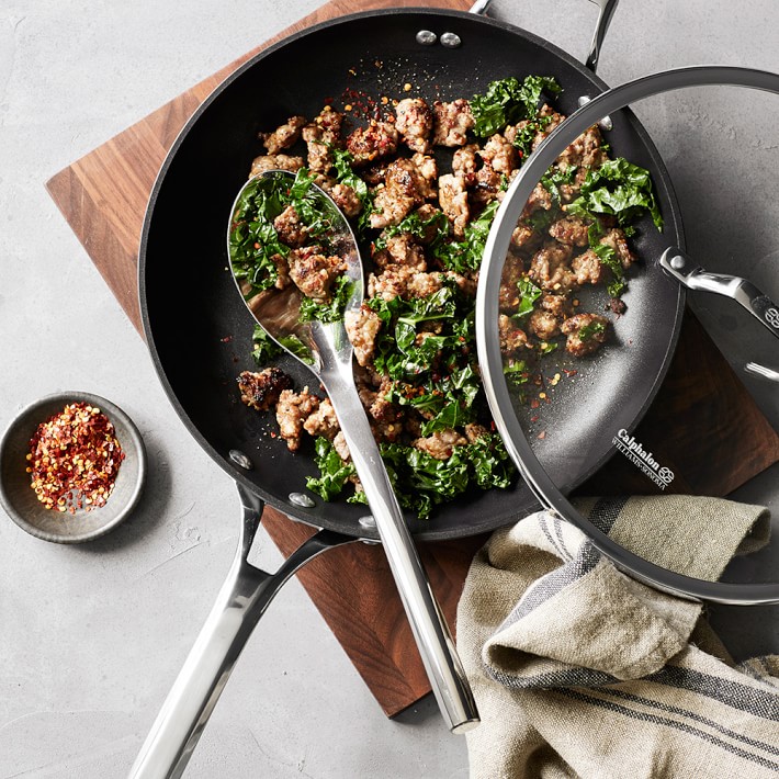 Calphalon Elite Nonstick Covered Frying Pan 12 Williams Sonoma