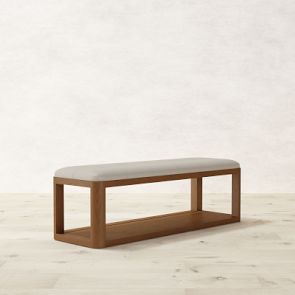 Porte Grid Tufted Bench | Williams Sonoma