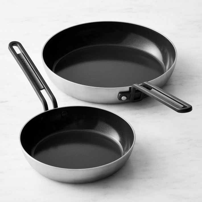 GreenPan™ Stanley Tucci™ Stainless-Steel Ceramic Nonstick Fry Pan Set ...