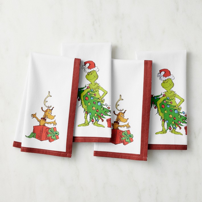 The Grinch™ Napkins, Set of 4 | Williams Sonoma