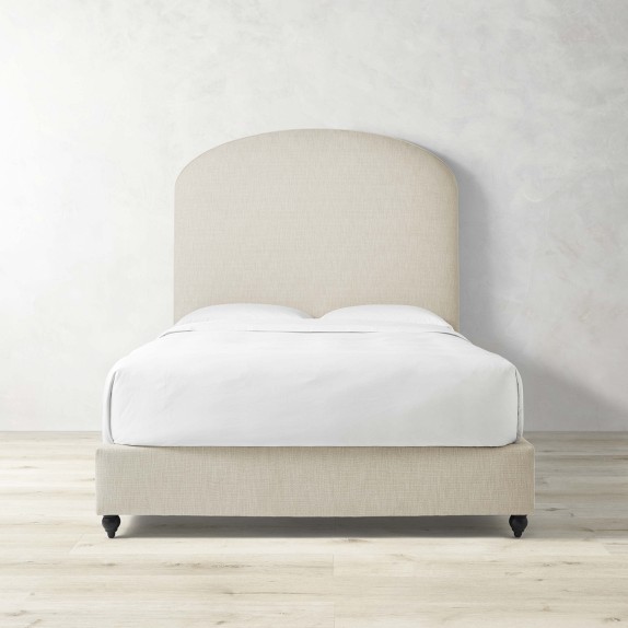 Finsbury Nontufted Upholstered Bed & Headboard with Welt | Williams Sonoma