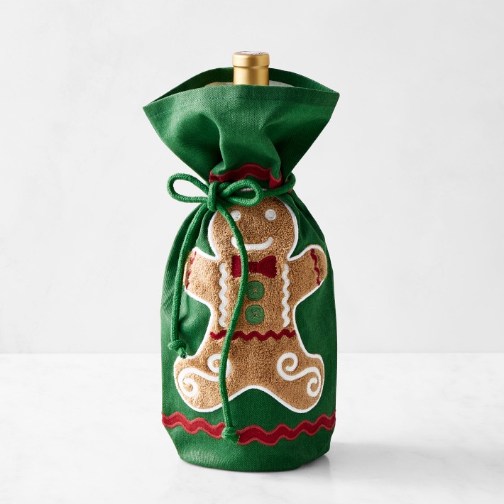 Gingerbread Wine Bag | Williams Sonoma