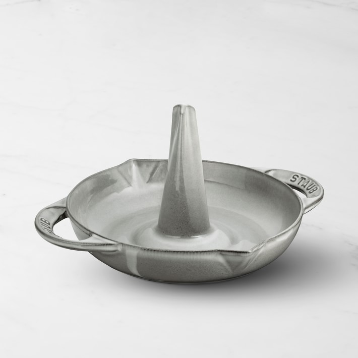 Staub Cast-Iron Vertical Chicken Roasting Pan | Williams Sonoma