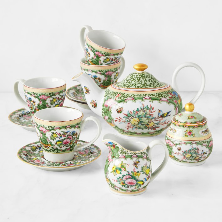 Famille Rose Tea Set | Williams Sonoma