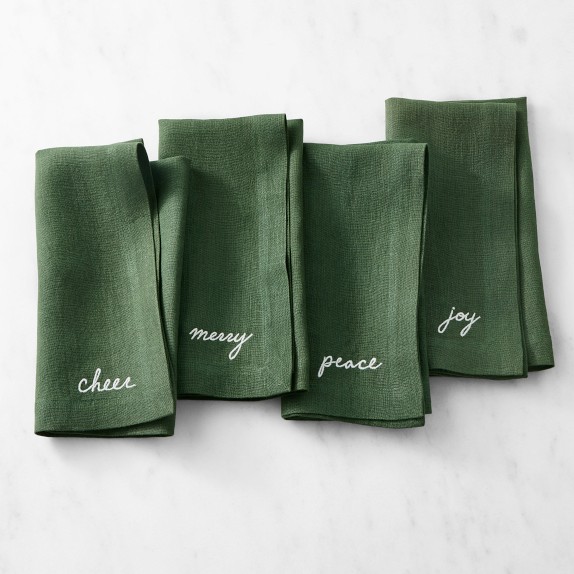 Sentiment Napkins, Set of 4 | Williams Sonoma