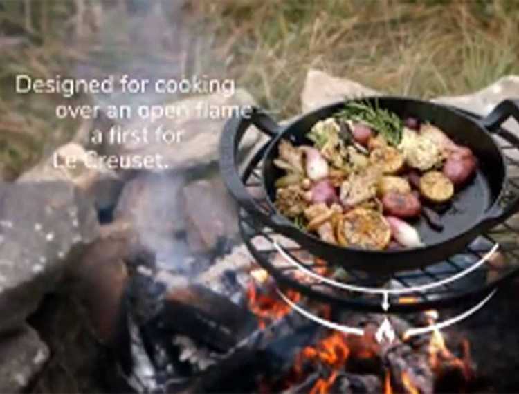 Le Creuset Alpine Outdoor Enameled Cast Iron 3-Piece Cookware Set ...