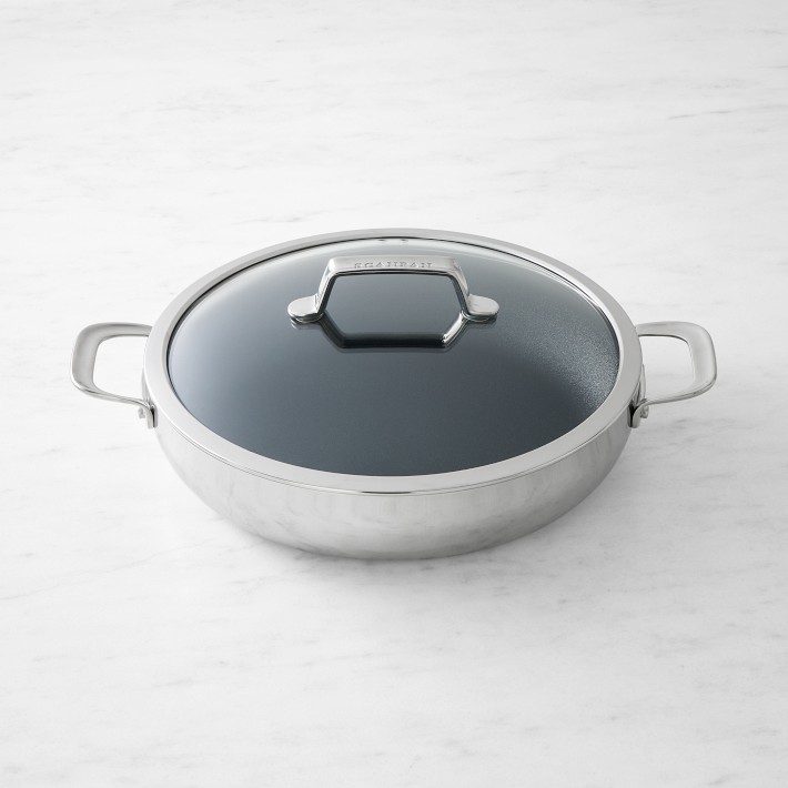 SCANPAN® TSS+ Stainless-Steel Nonstick Chef Pan with Lid, 5 1/2-Qt ...