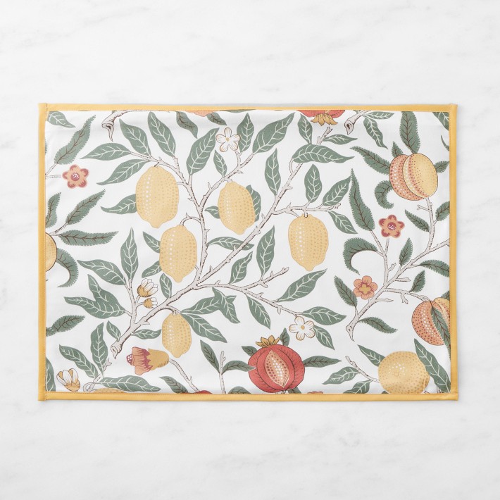 Morris & Co. x Williams Sonoma Coated Fruit Placemat | Williams Sonoma