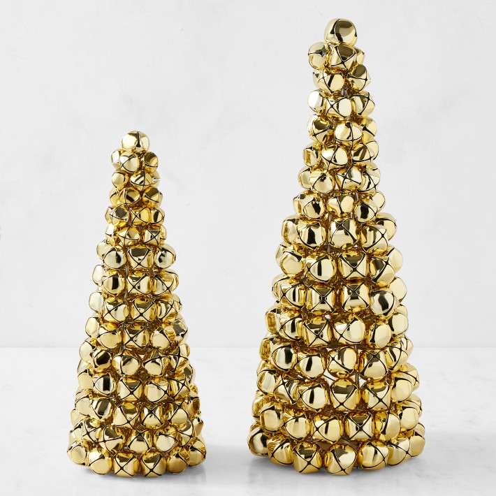 Gold Jingle Bell Tree | Williams Sonoma