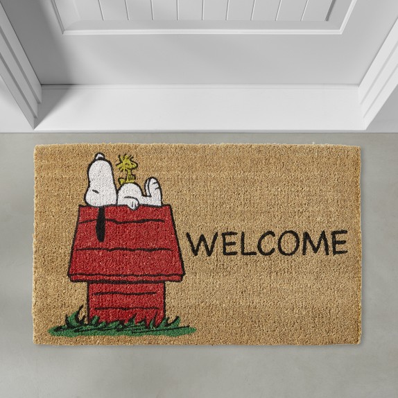 PEANUTS™ Snoopy Classic Coir Doormat | Williams Sonoma