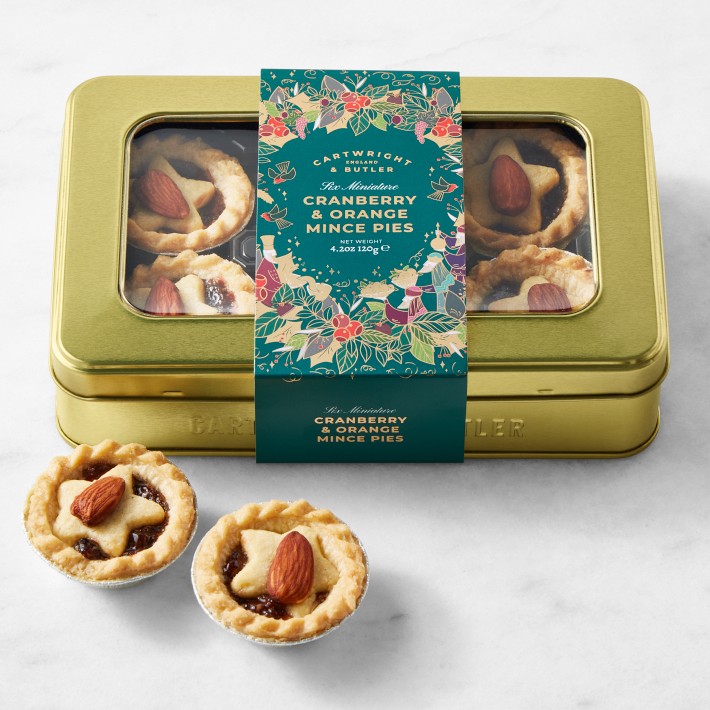 Cartwright & Butler Cranberry Orange Mini Mince Pies in Window Tin ...