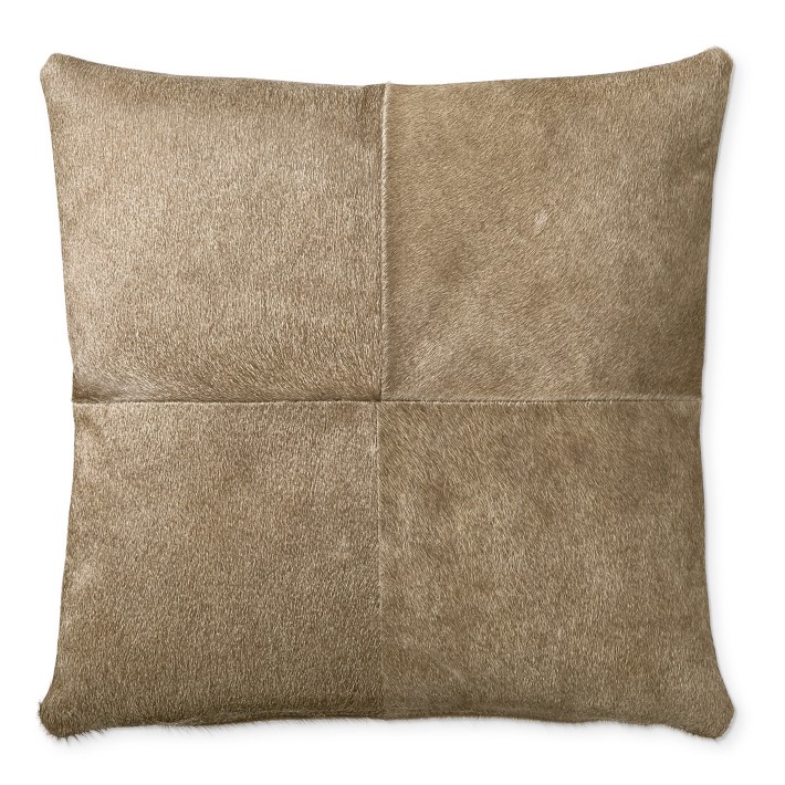 Solid Cowhide Pillow | Williams Sonoma